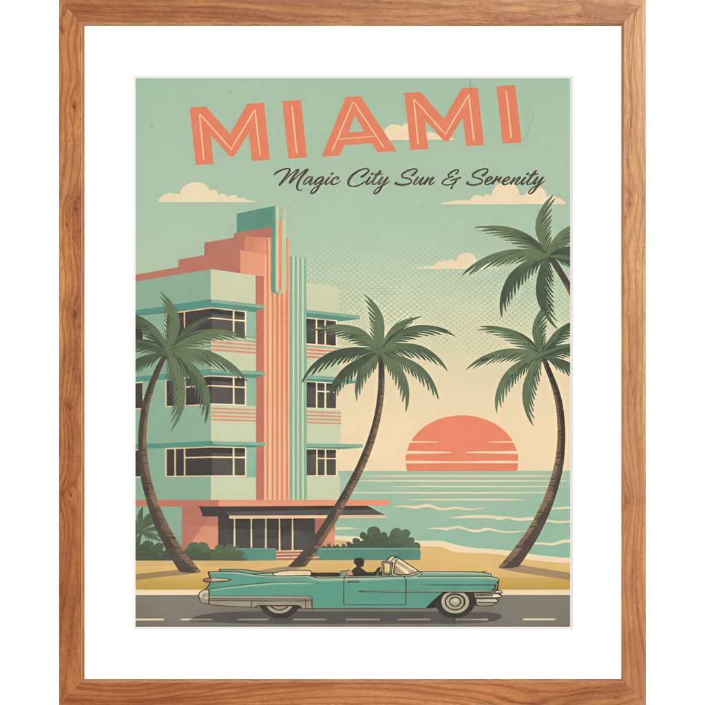 Miami Retro Drive – Wall Vastra